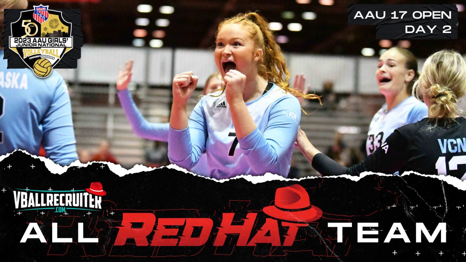 AAU 17 Open: Day 2 All Red Hat Team - vballrecruiter.com